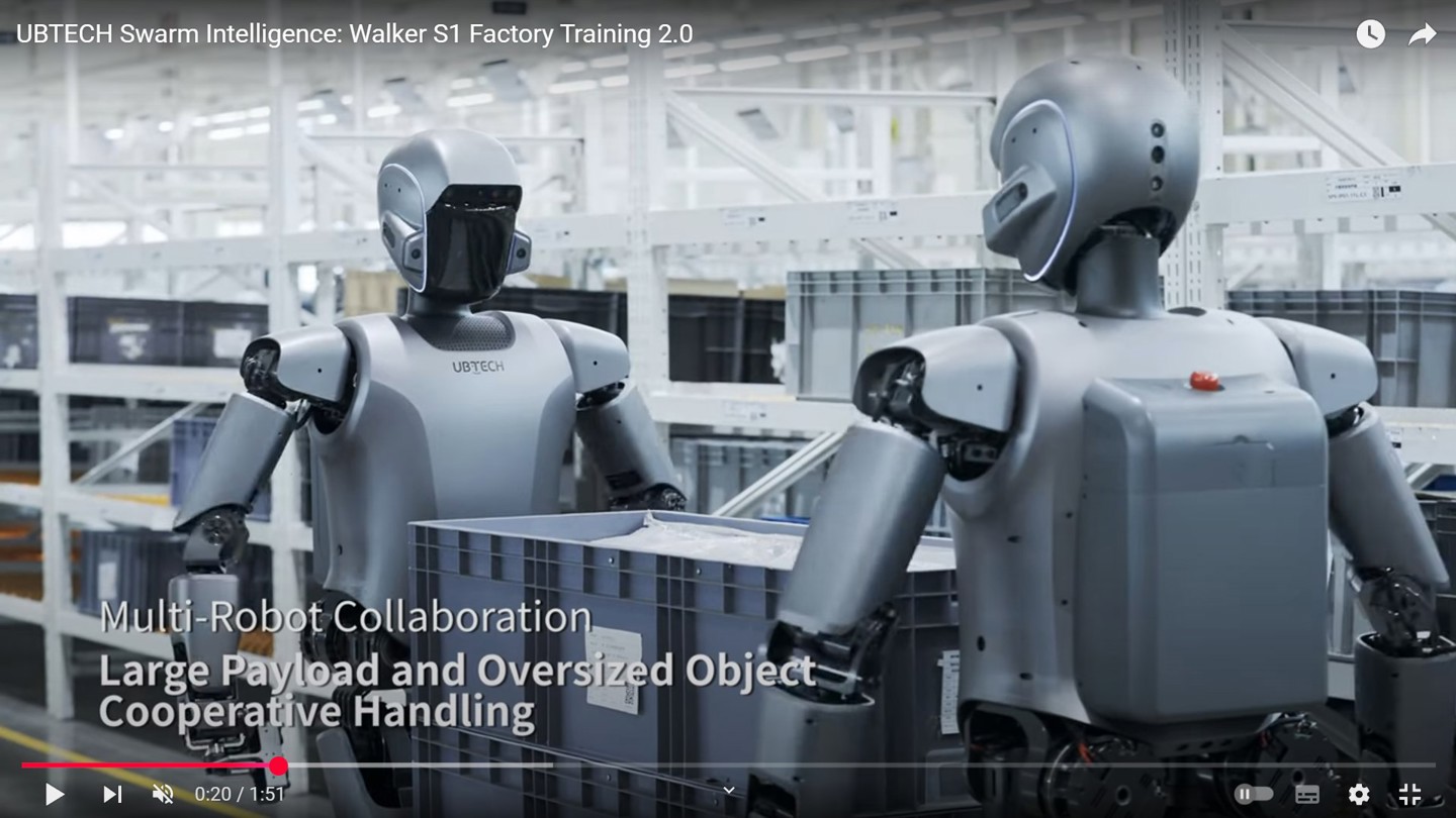 UBTech expérimente la collaboration de robots humanoïdes en usine - QANT Révolution Cognitive et ...